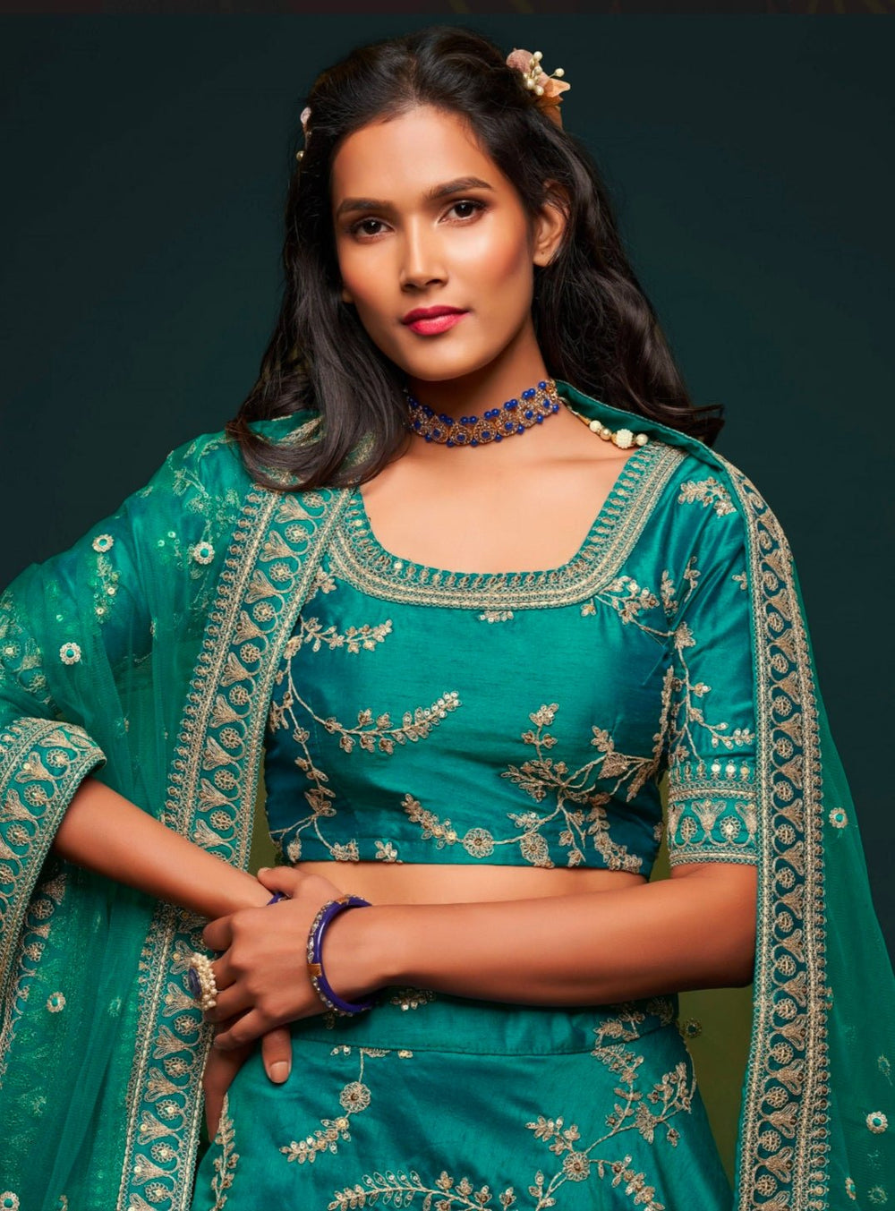AD Floral Lengha